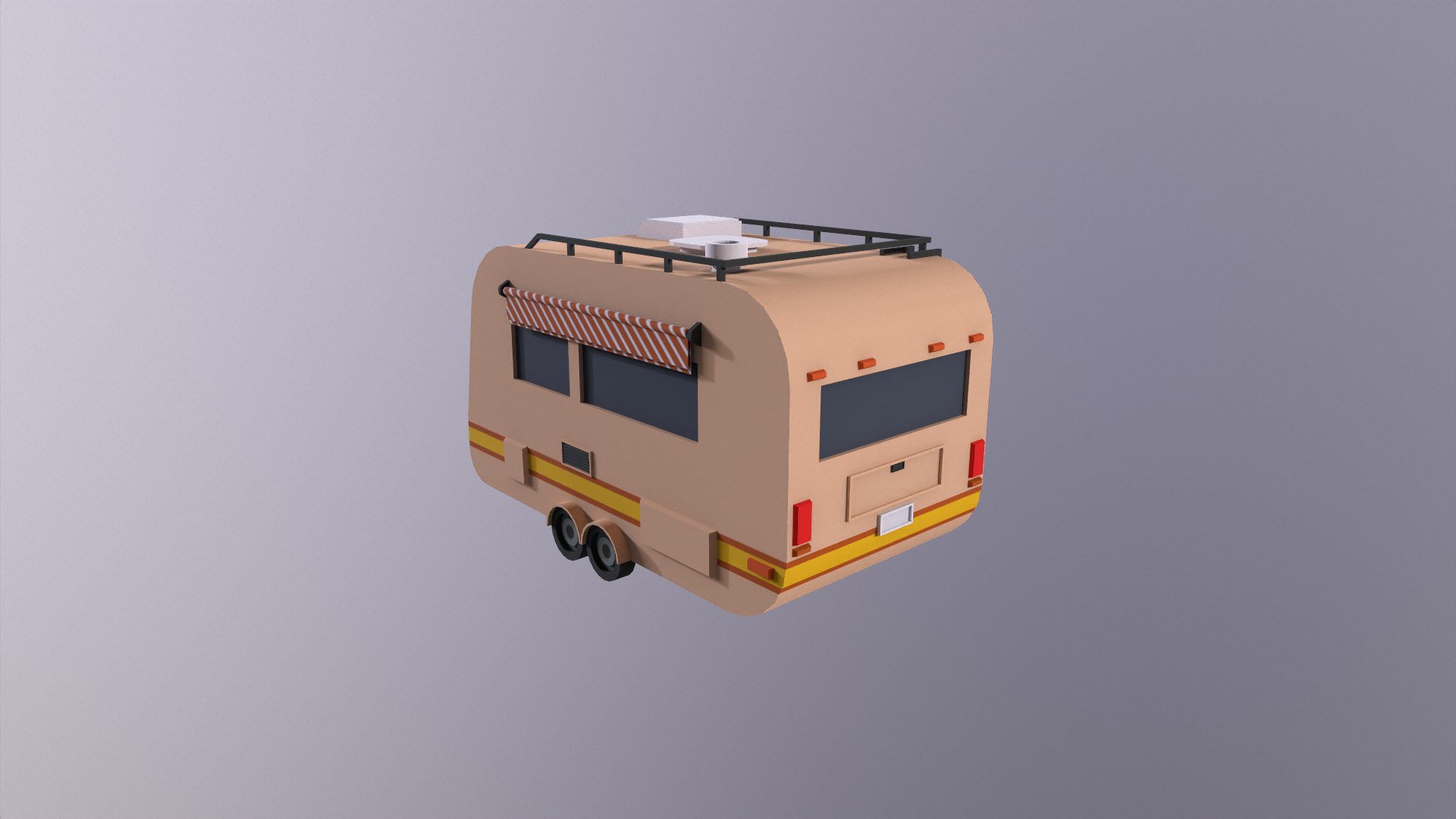 3D Lowpoly Trailer Model - TurboSquid 2034278