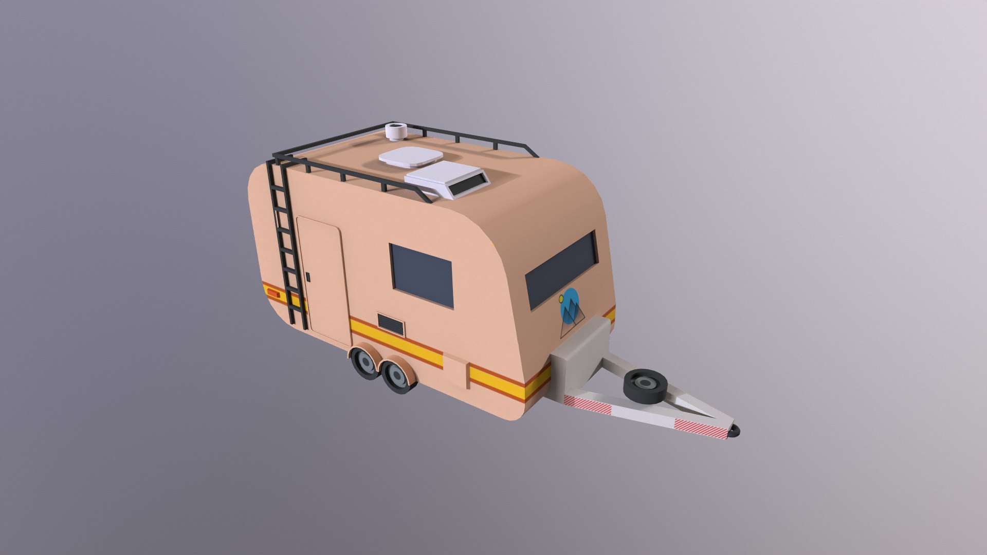3D Lowpoly Trailer Model - TurboSquid 2034278