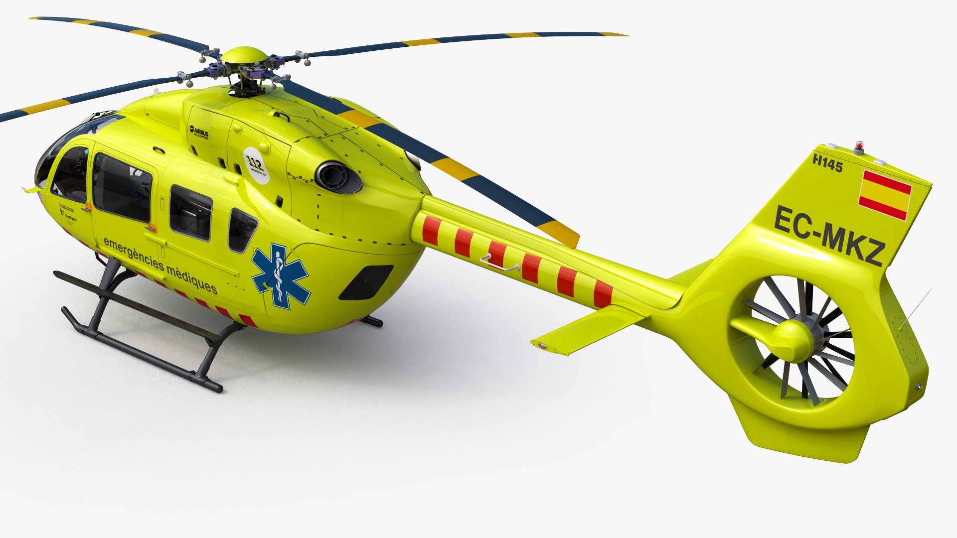 Airbus Helicopter H145 Emergency model - TurboSquid 1721799