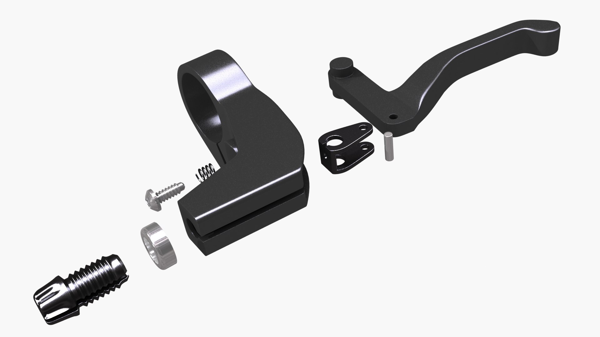 3D Bicycle Brake Lever Model - TurboSquid 2059108