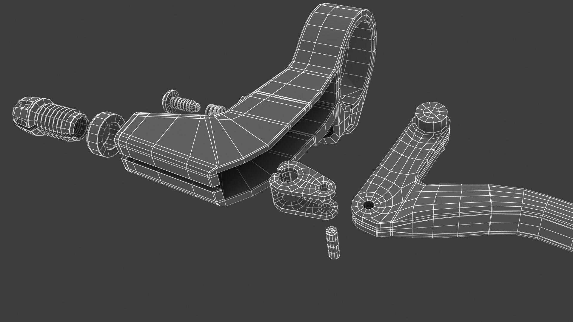 3D Bicycle Brake Lever Model - TurboSquid 2059108