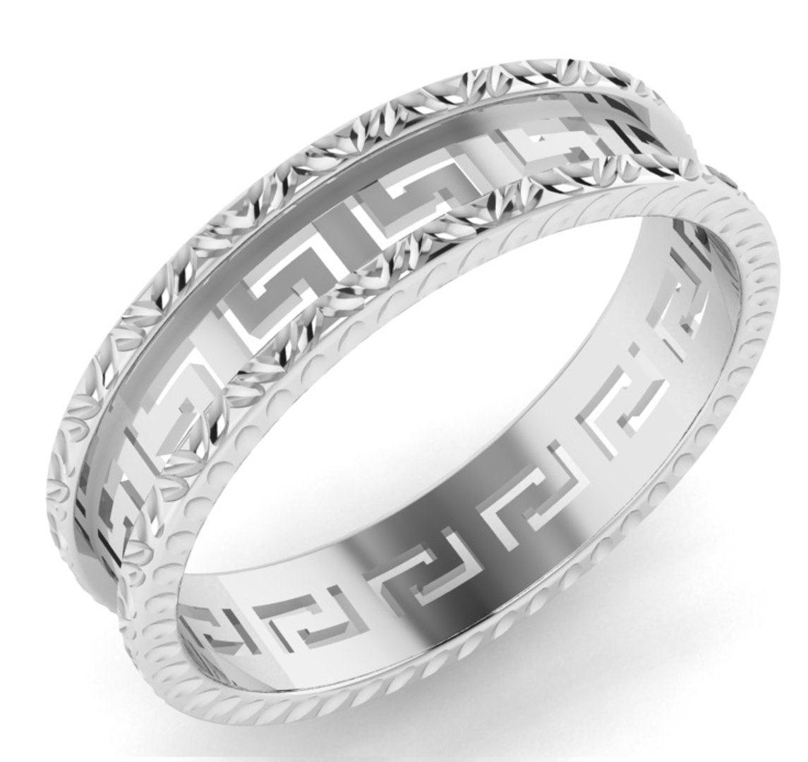 3D Greek Wedding Rings - TurboSquid 1699909