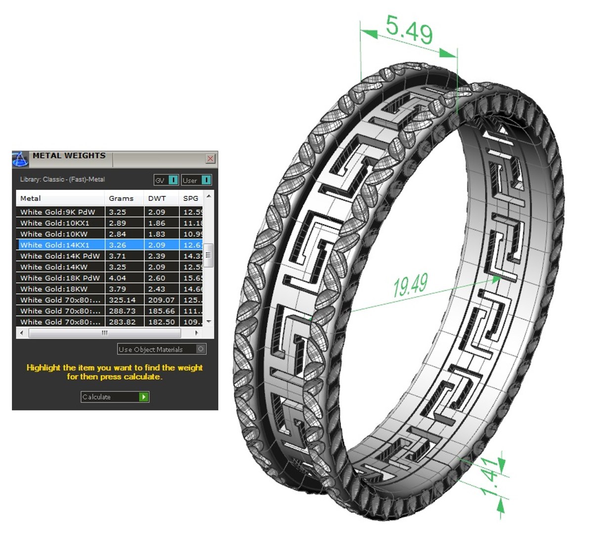 3D Greek Wedding Rings - TurboSquid 1699909