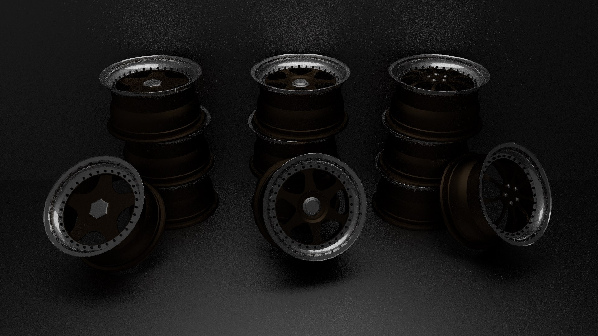 3 Rims 3D Model - TurboSquid 1243300