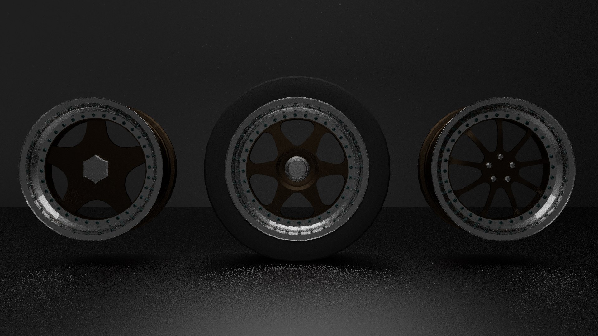 3 Rims 3D Model - TurboSquid 1243300