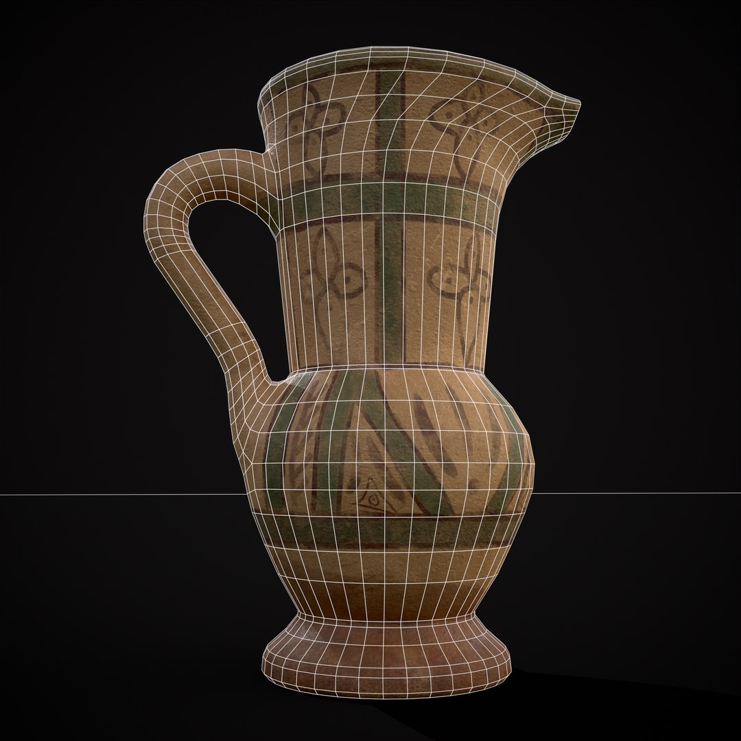 Hand Painted Amphora 3D Model - TurboSquid 1968067