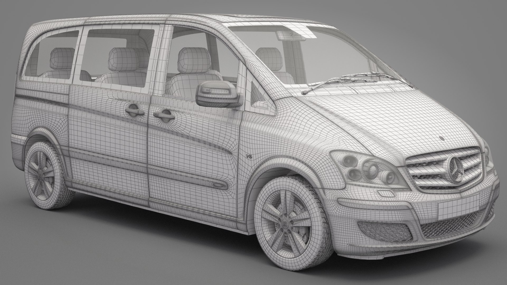 Mercedes-Benz Viano 3D Model - TurboSquid 2369050