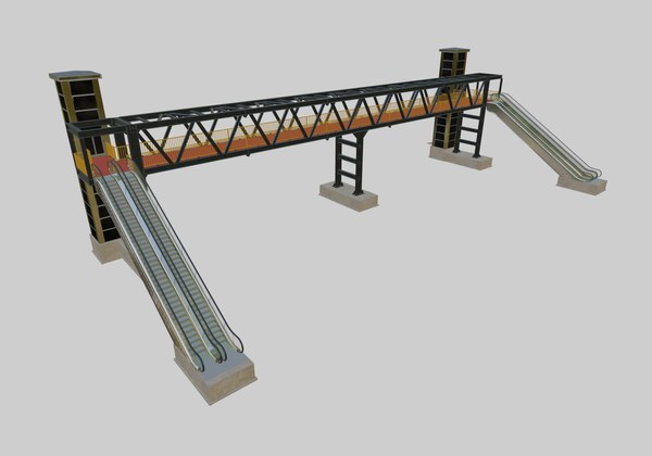 Pedestrian Bridge Blender Models for Download | TurboSquid
