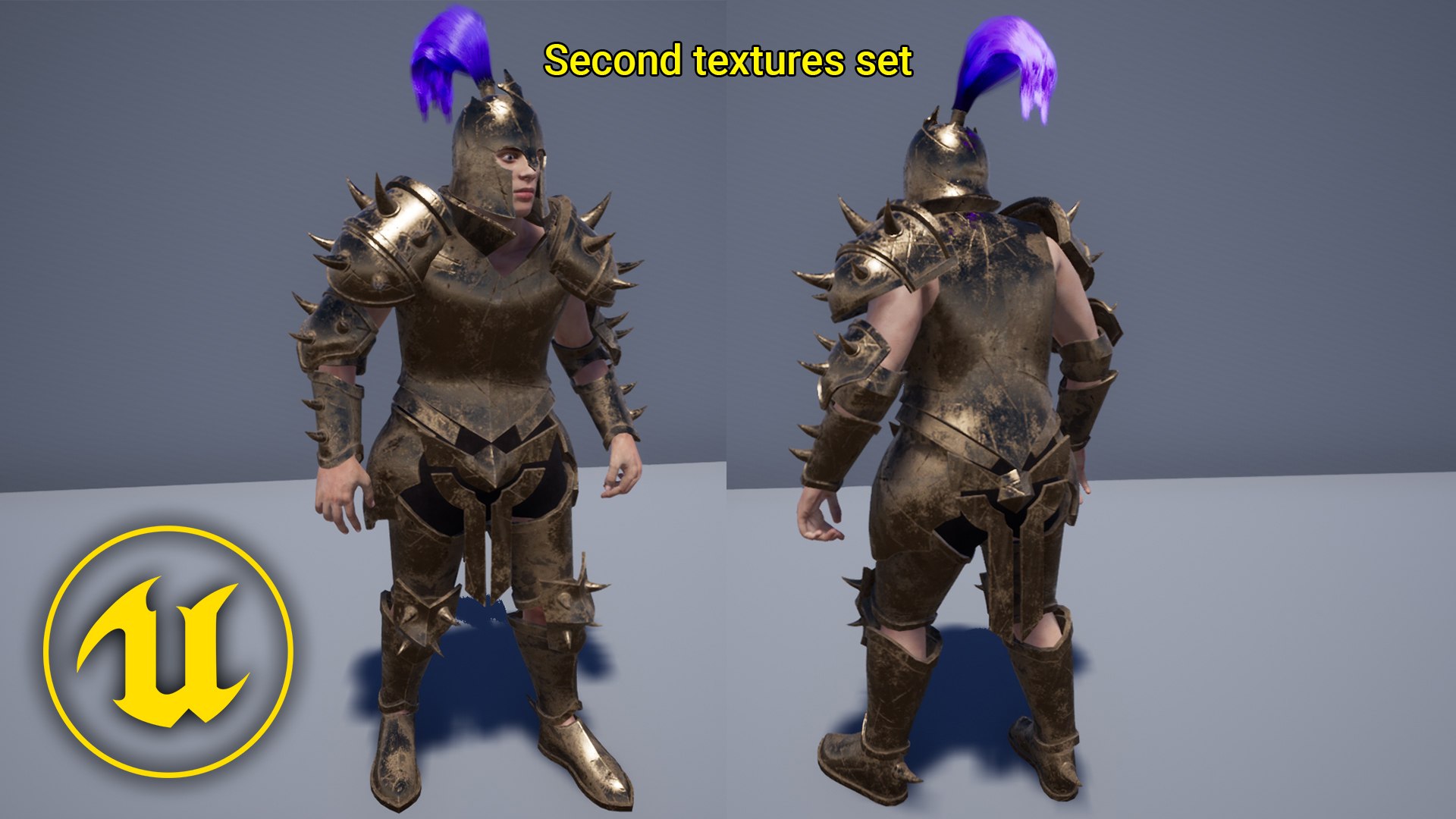 Knight Warrior Character With Modular Armor Parts Unreal Engine Low ...