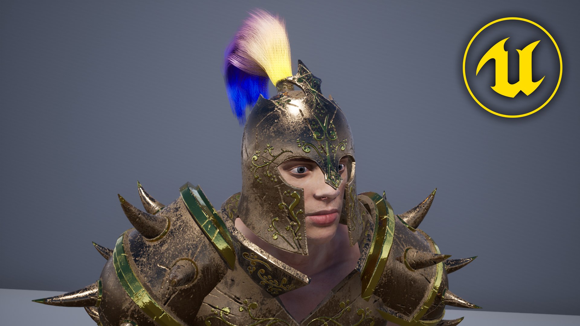 Knight Warrior Character With Modular Armor Parts Unreal Engine Low ...