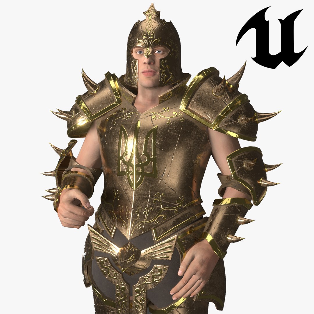 Knight Warrior Character With Modular Armor Parts Unreal Engine Low ...