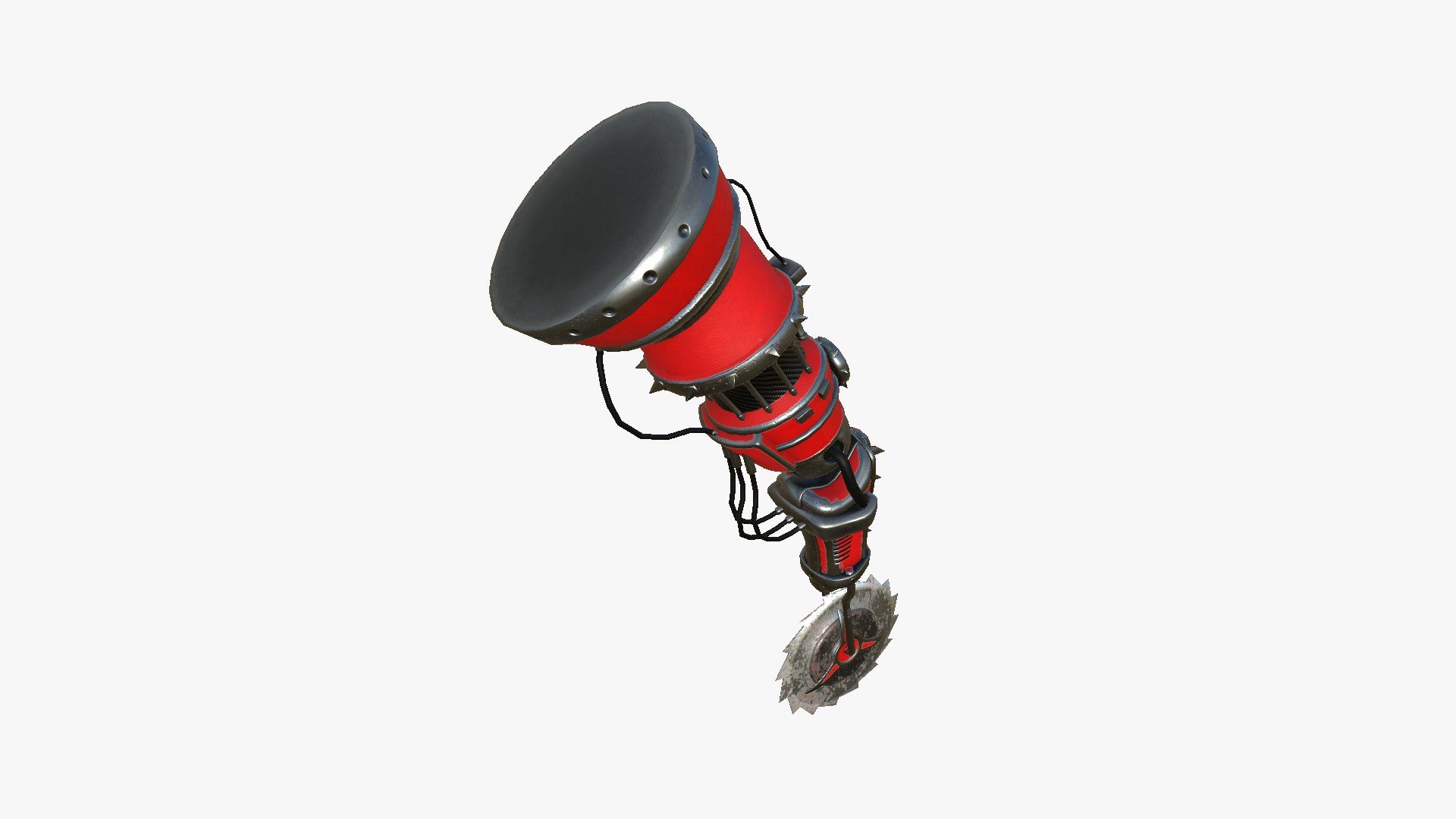 Robotic Arm A04 Red - Character Design SciFi 3D Model - TurboSquid 2104947