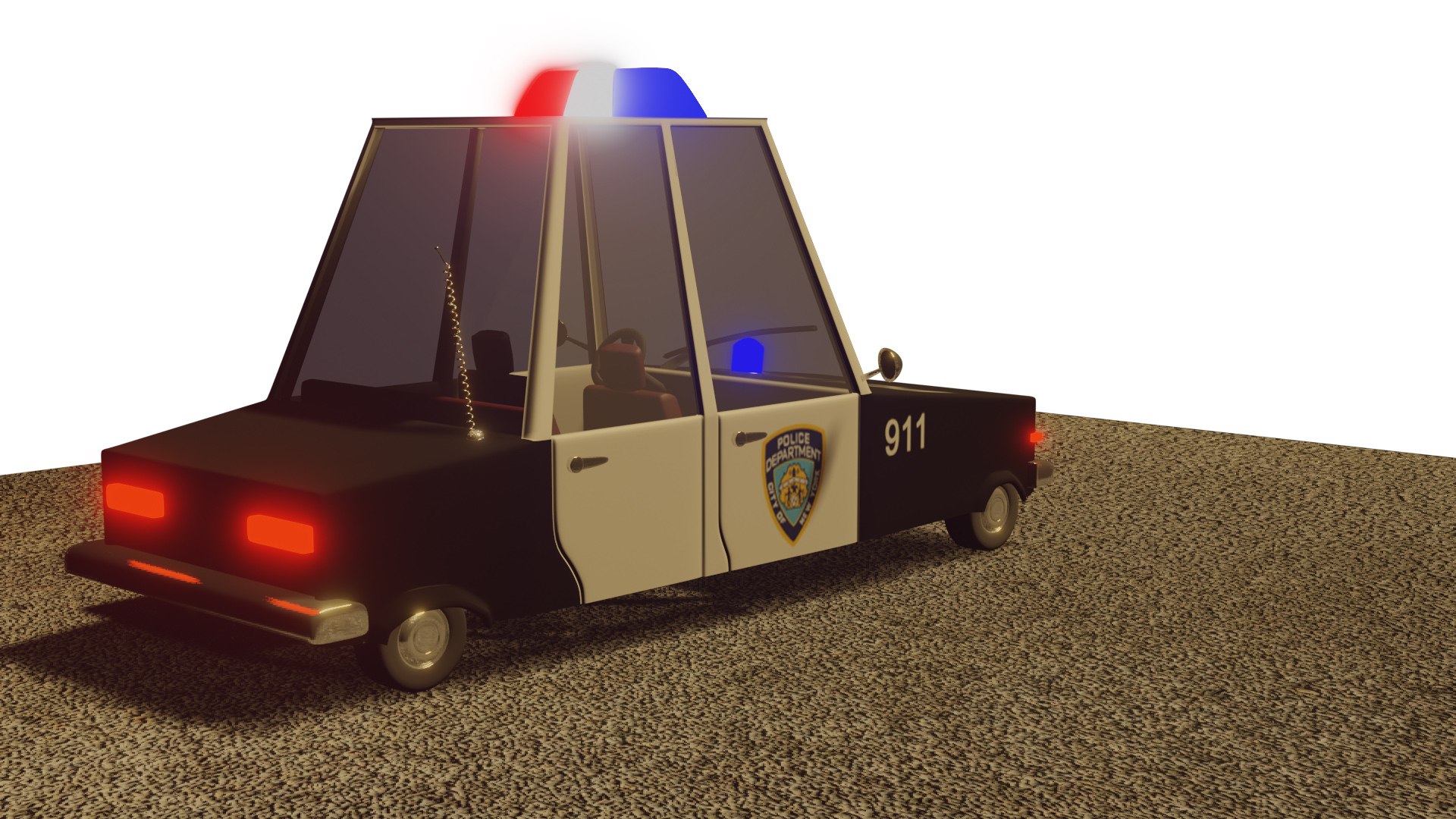 Police car model - TurboSquid 1425493