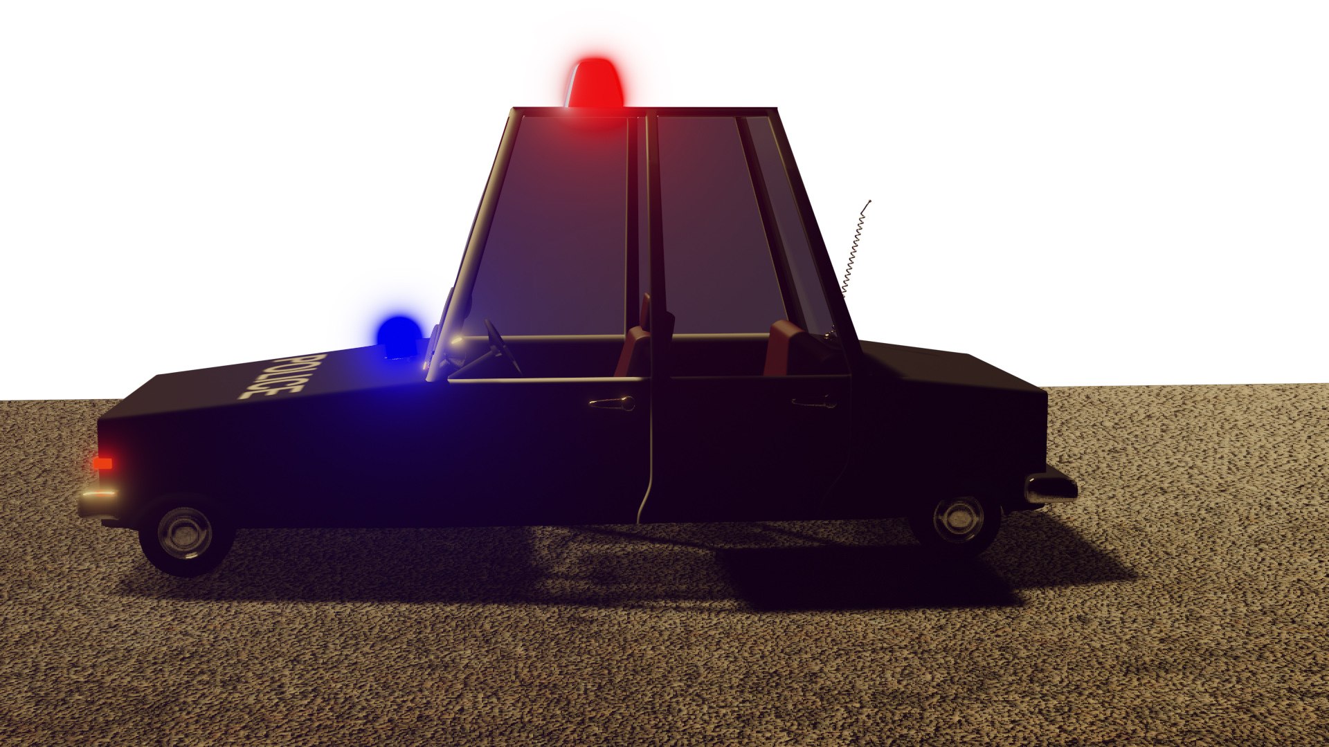 Police car model - TurboSquid 1425493