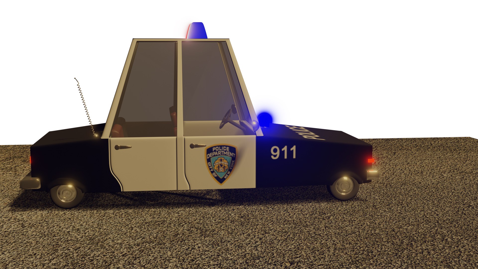 Police car model - TurboSquid 1425493