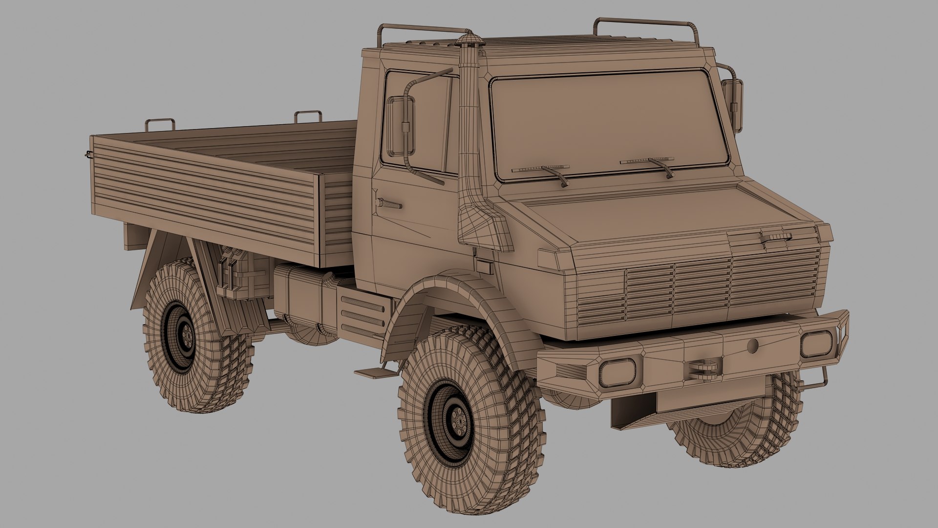 3D Unimog U1300l Truck - TurboSquid 1592234