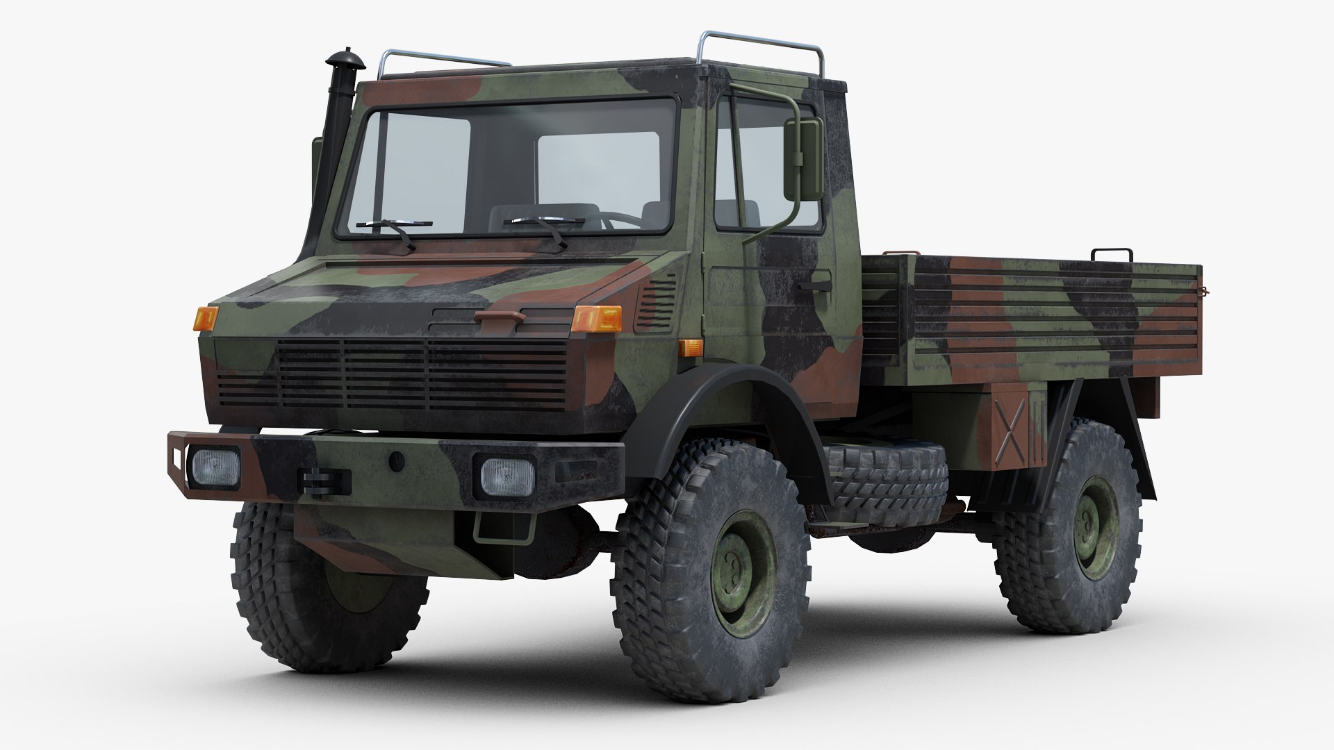 3D Unimog U1300l Truck - TurboSquid 1592234