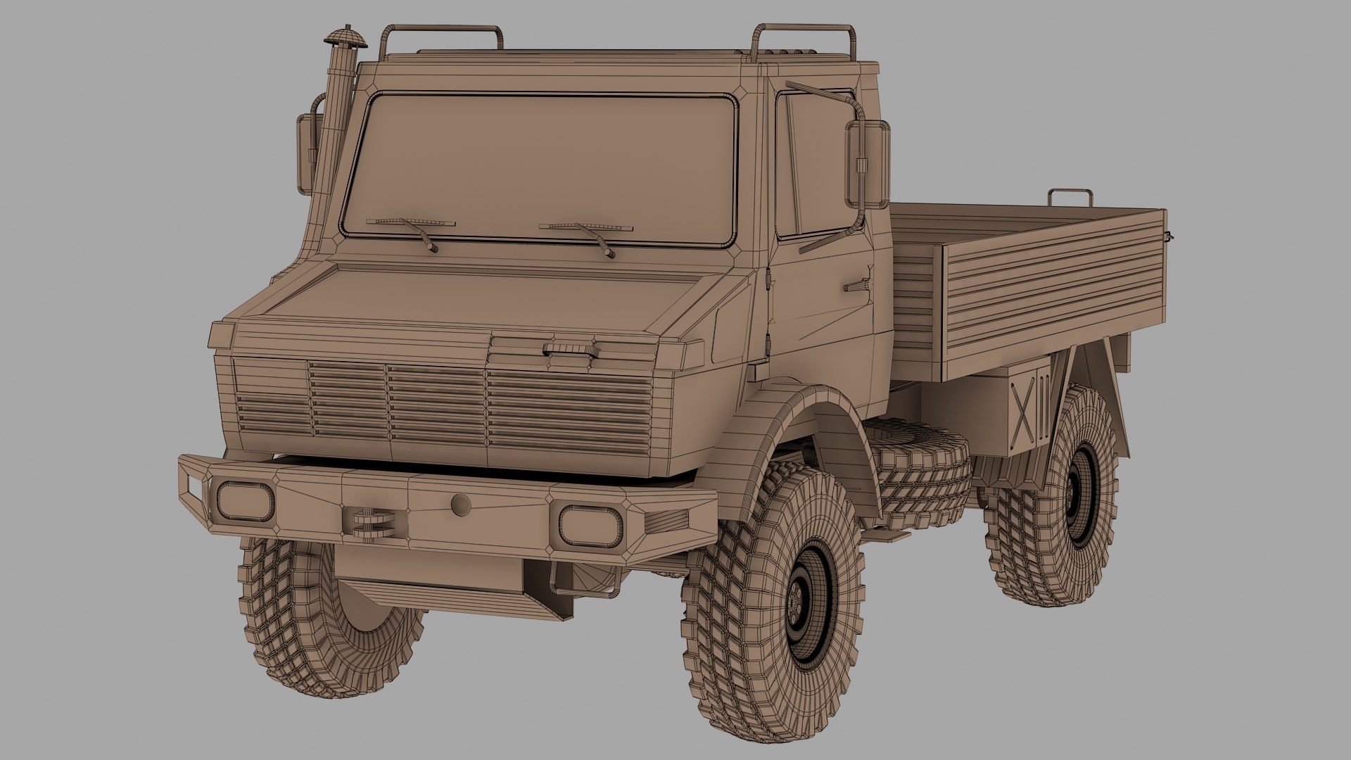 3D Unimog U1300l Truck - TurboSquid 1592234