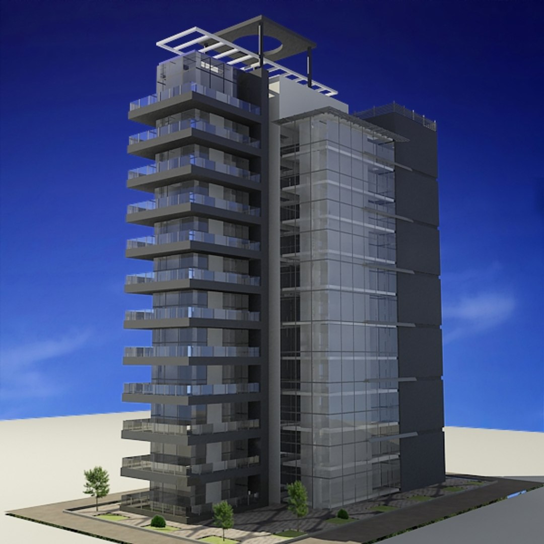 3d Residential Building Model