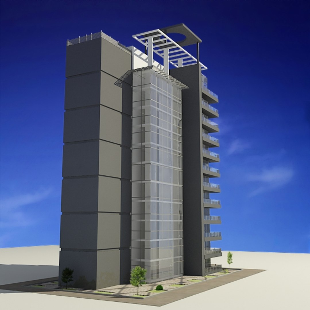 3d Residential Building Model