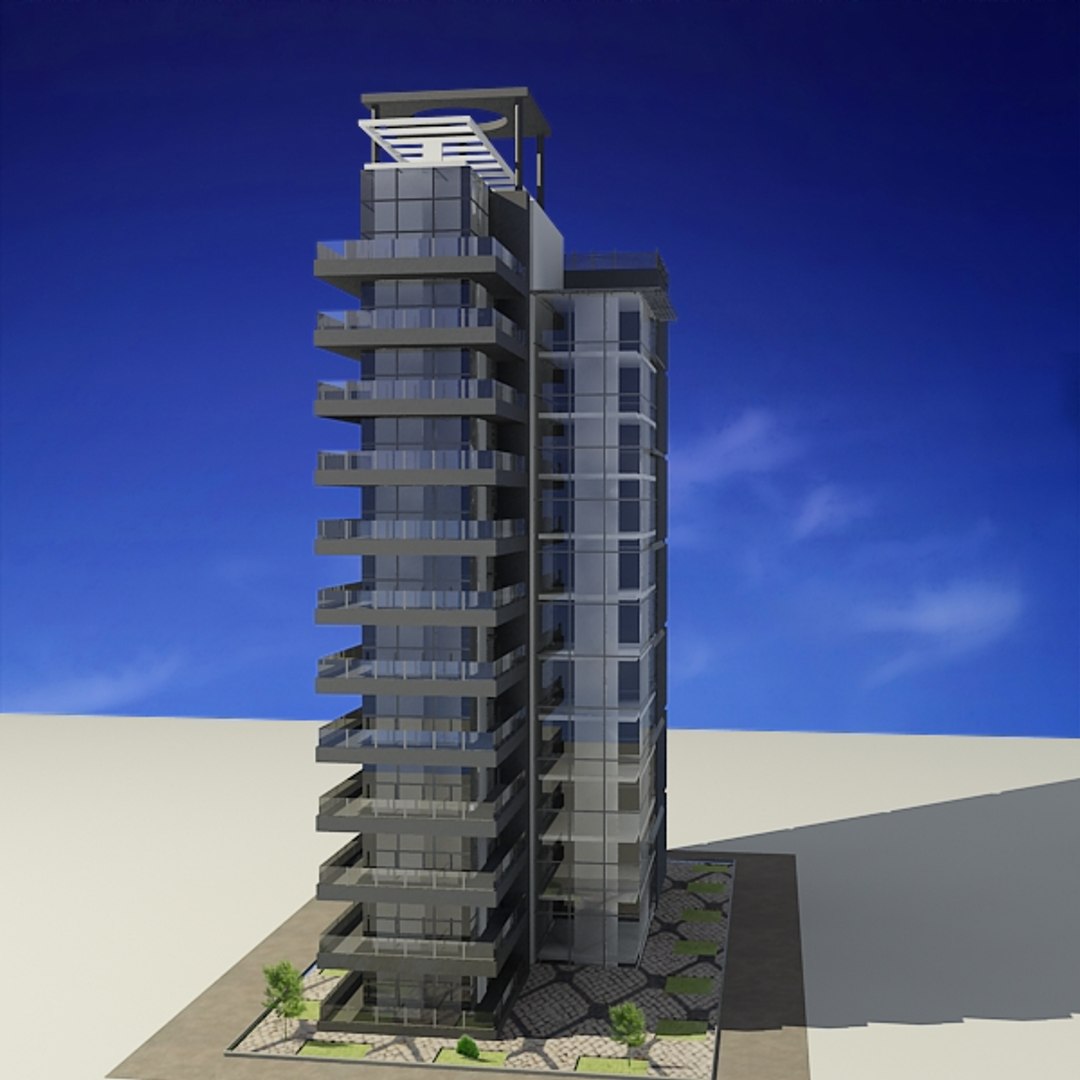 3d Residential Building Model
