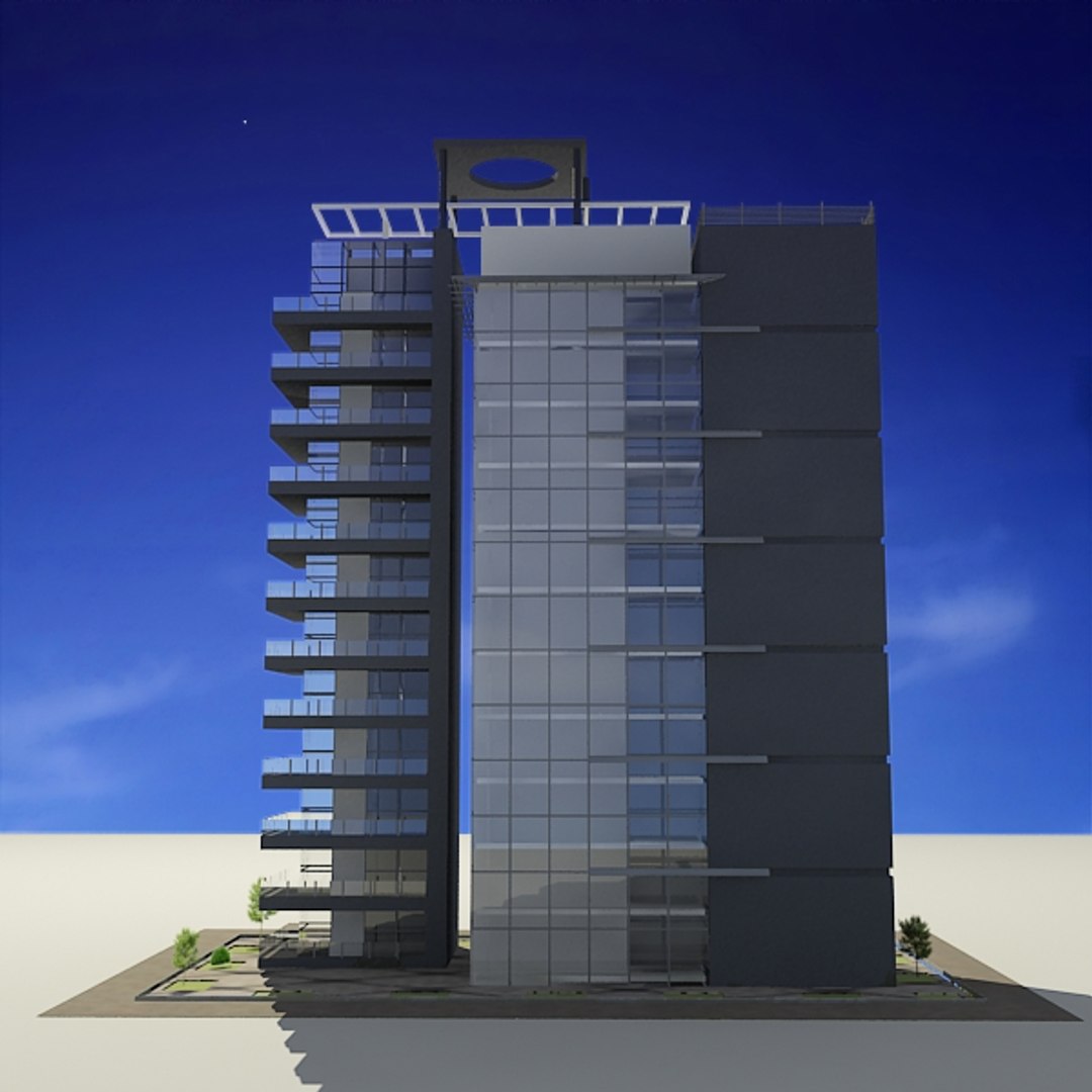 3d Residential Building Model