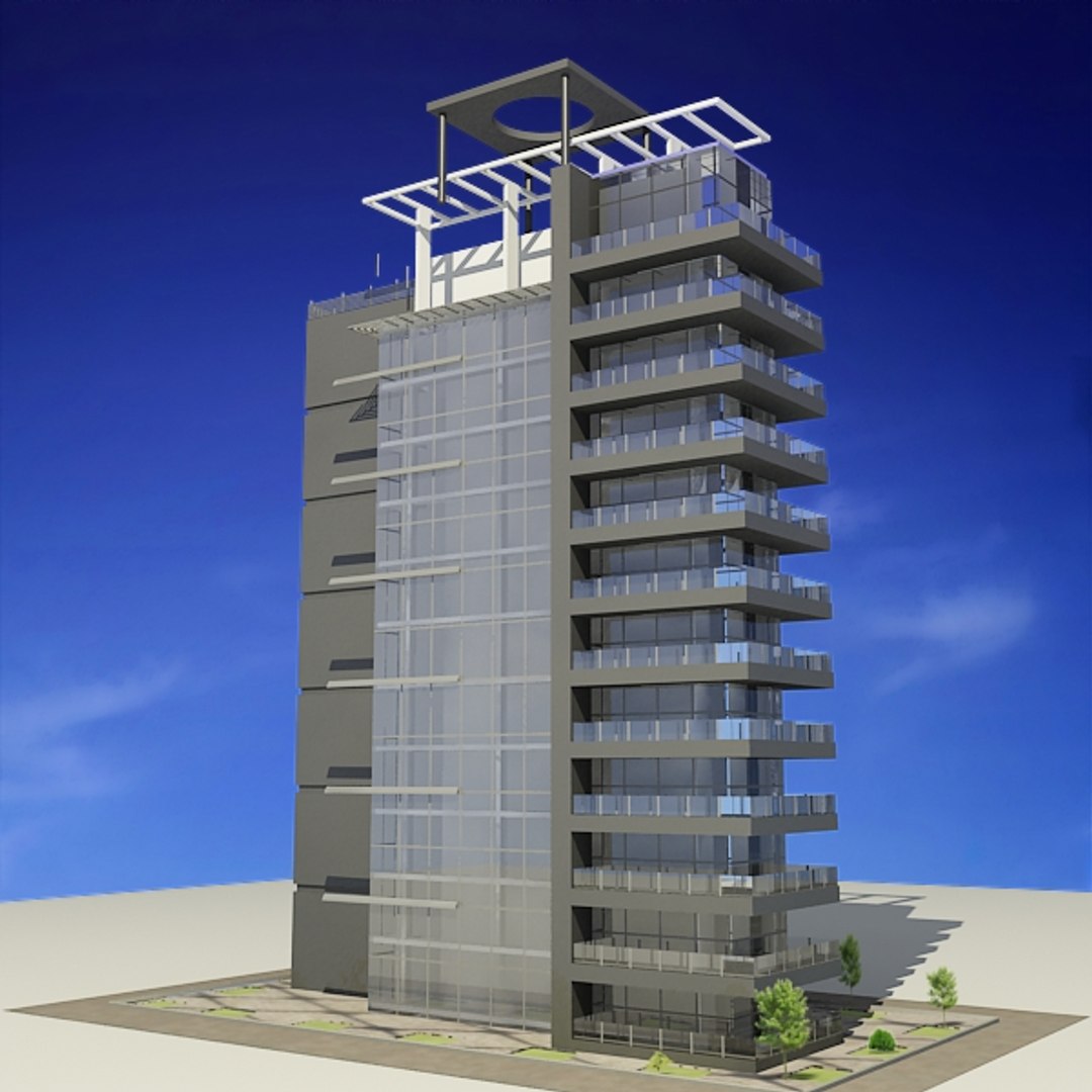 3d Residential Building Model