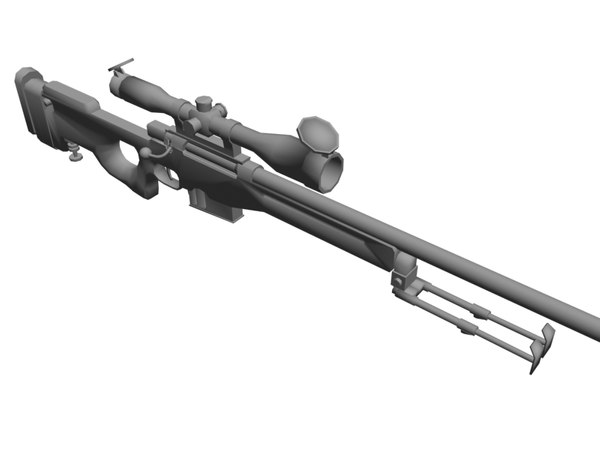 3d 3ds rifle sniper