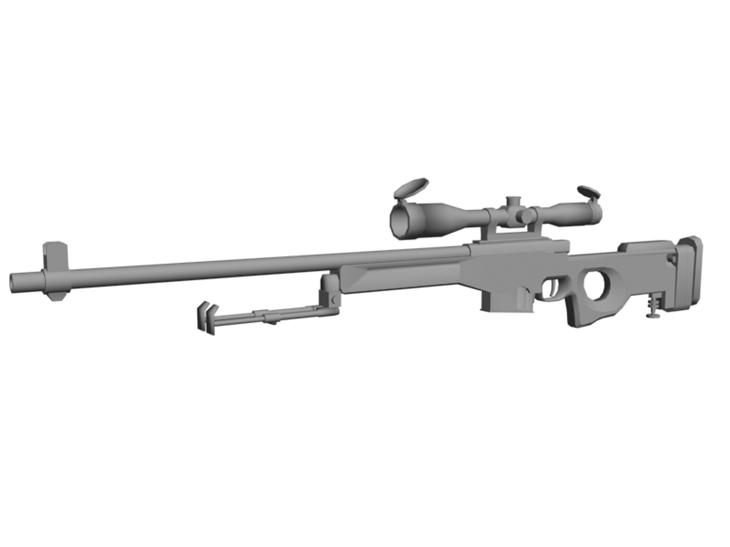 3d 3ds rifle sniper