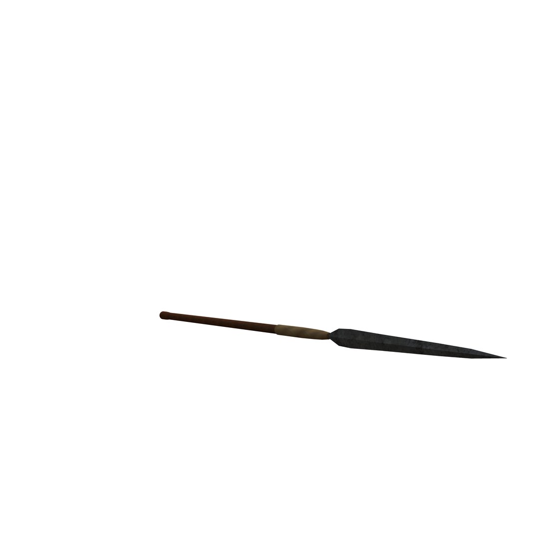 Zulu assegai spear 3D model - TurboSquid 1248587