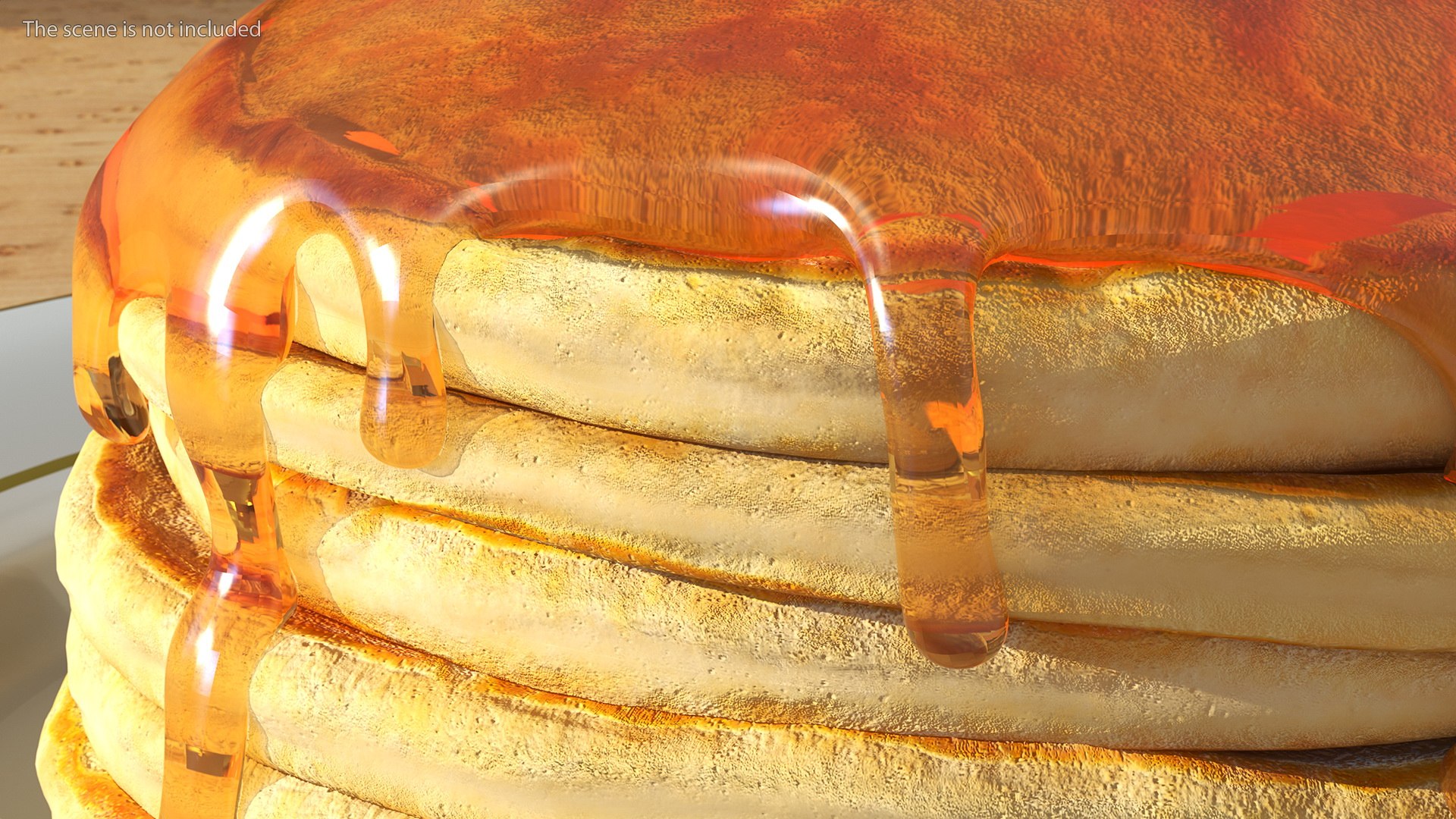 3D Pancakes Poured with Syrup model - TurboSquid 1947989