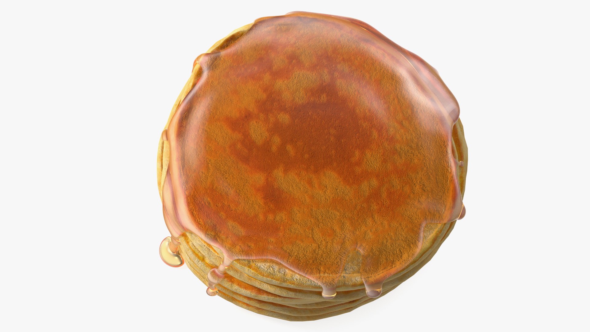3D Pancakes Poured with Syrup model - TurboSquid 1947989