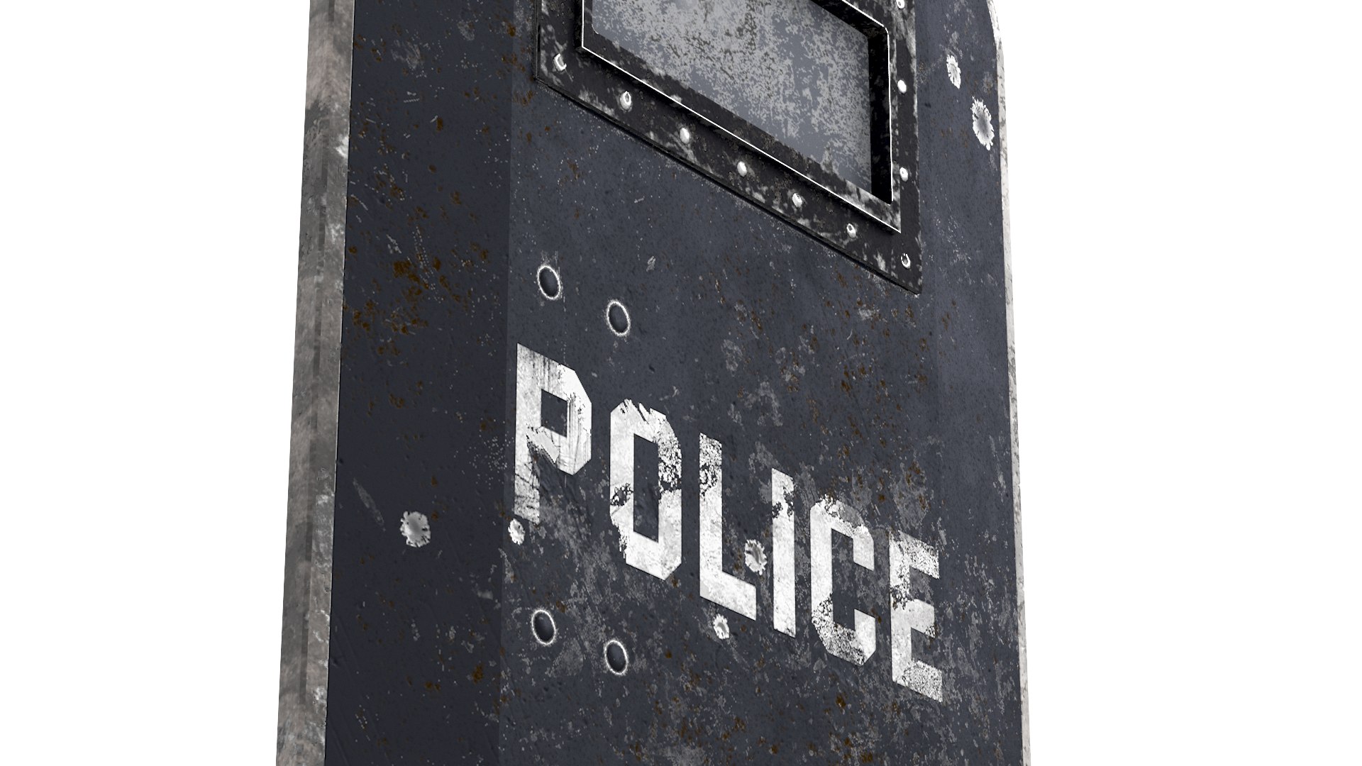 Riot Shield 3D Model - TurboSquid 1423091