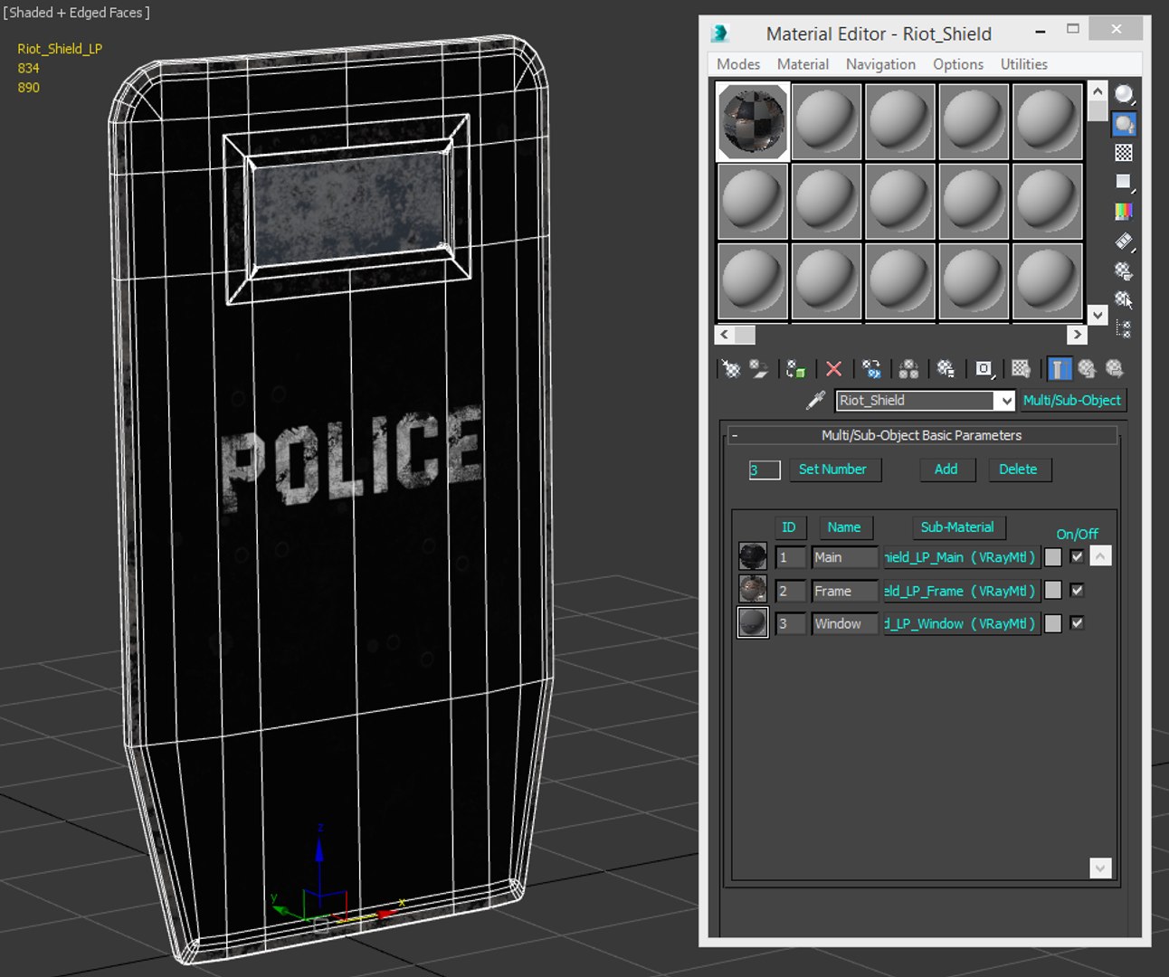 Riot Shield 3D Model - TurboSquid 1423091