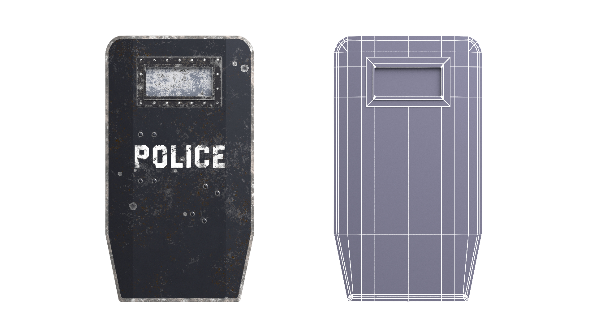 Riot Shield 3D Model - TurboSquid 1423091