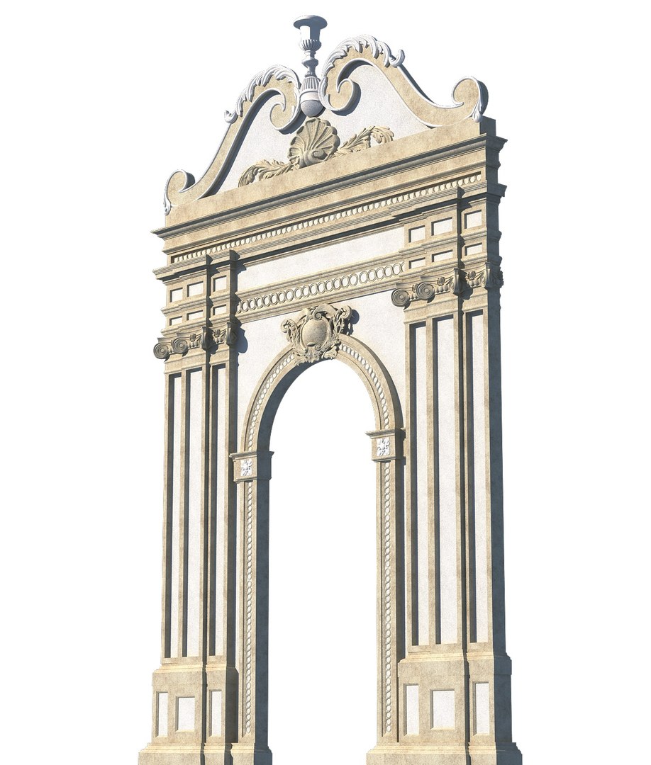 Classic Gate Architectural 3D Model - TurboSquid 1500905