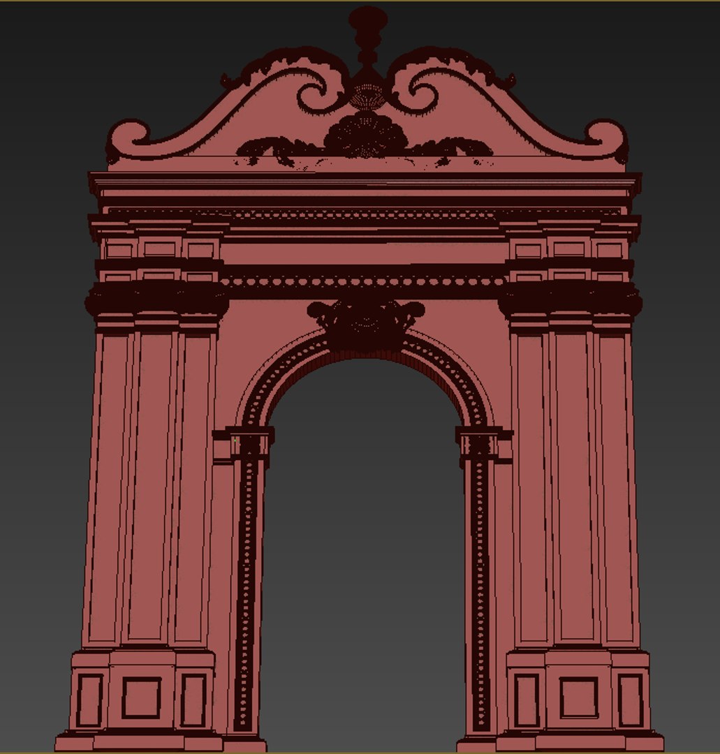 Classic Gate Architectural 3D Model - TurboSquid 1500905