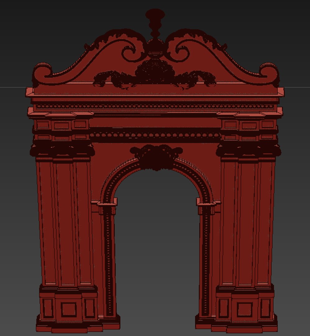 Classic Gate Architectural 3D Model - TurboSquid 1500905