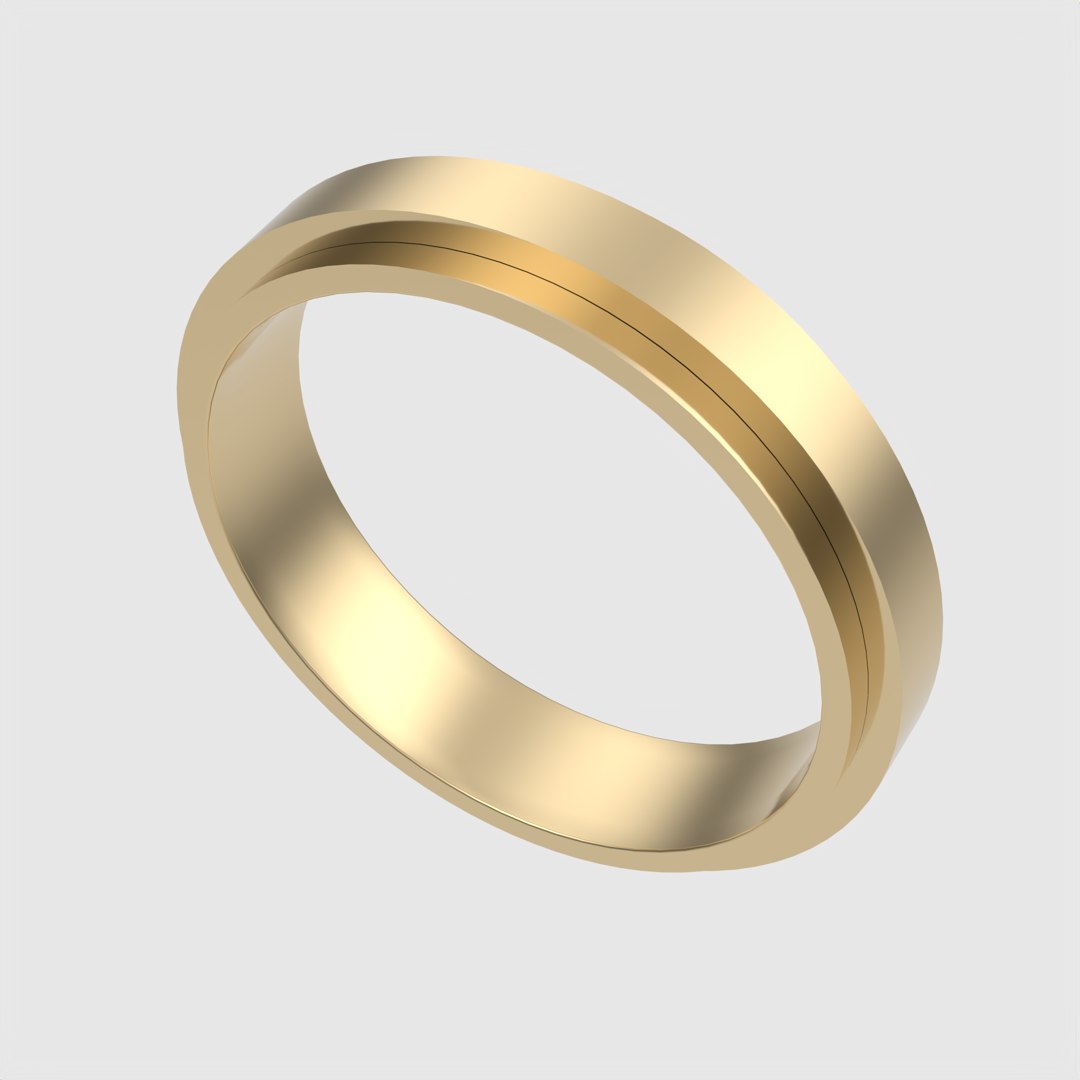 Minimalist Dual Groove Ring Design JDBCo 3D Model - TurboSquid 2349569