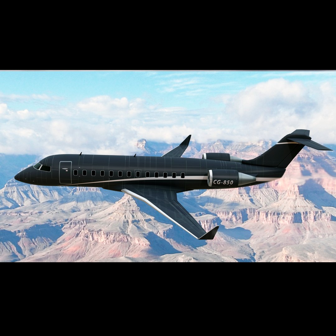 Bombardier Challenger 850 3d Model