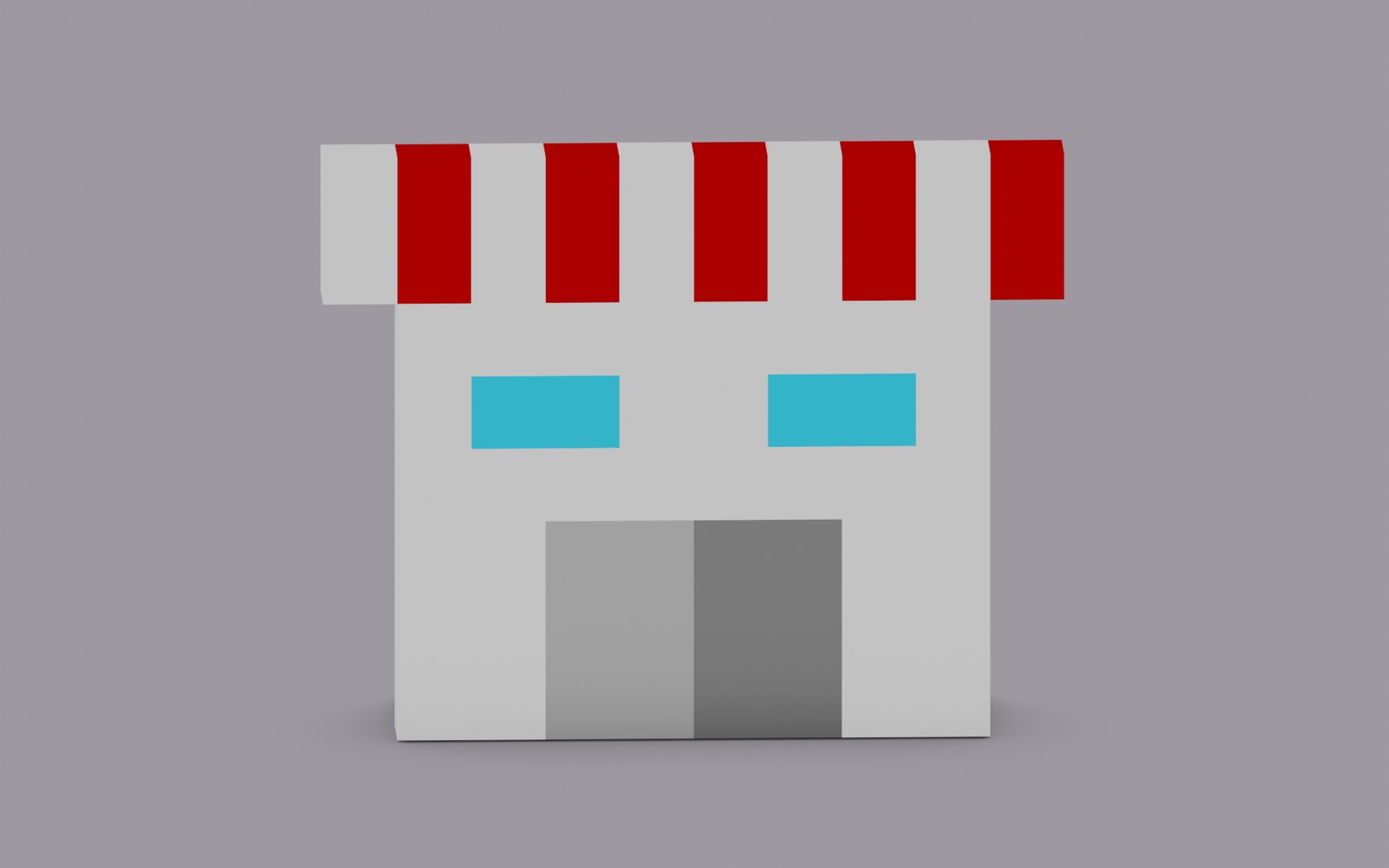 3D Shop Icon Low Poly 8 Bit - TurboSquid 1945497