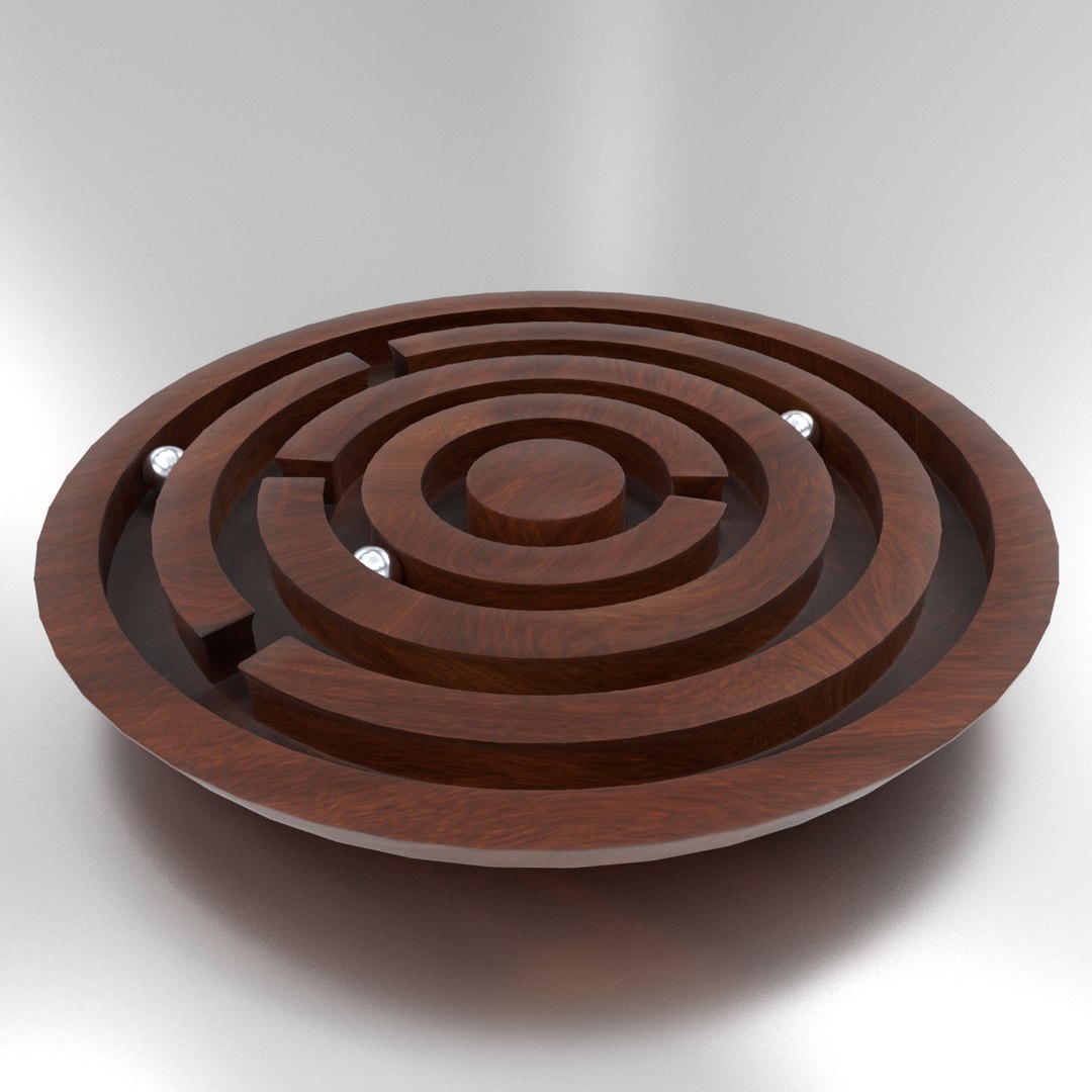 wooden maze 3d model