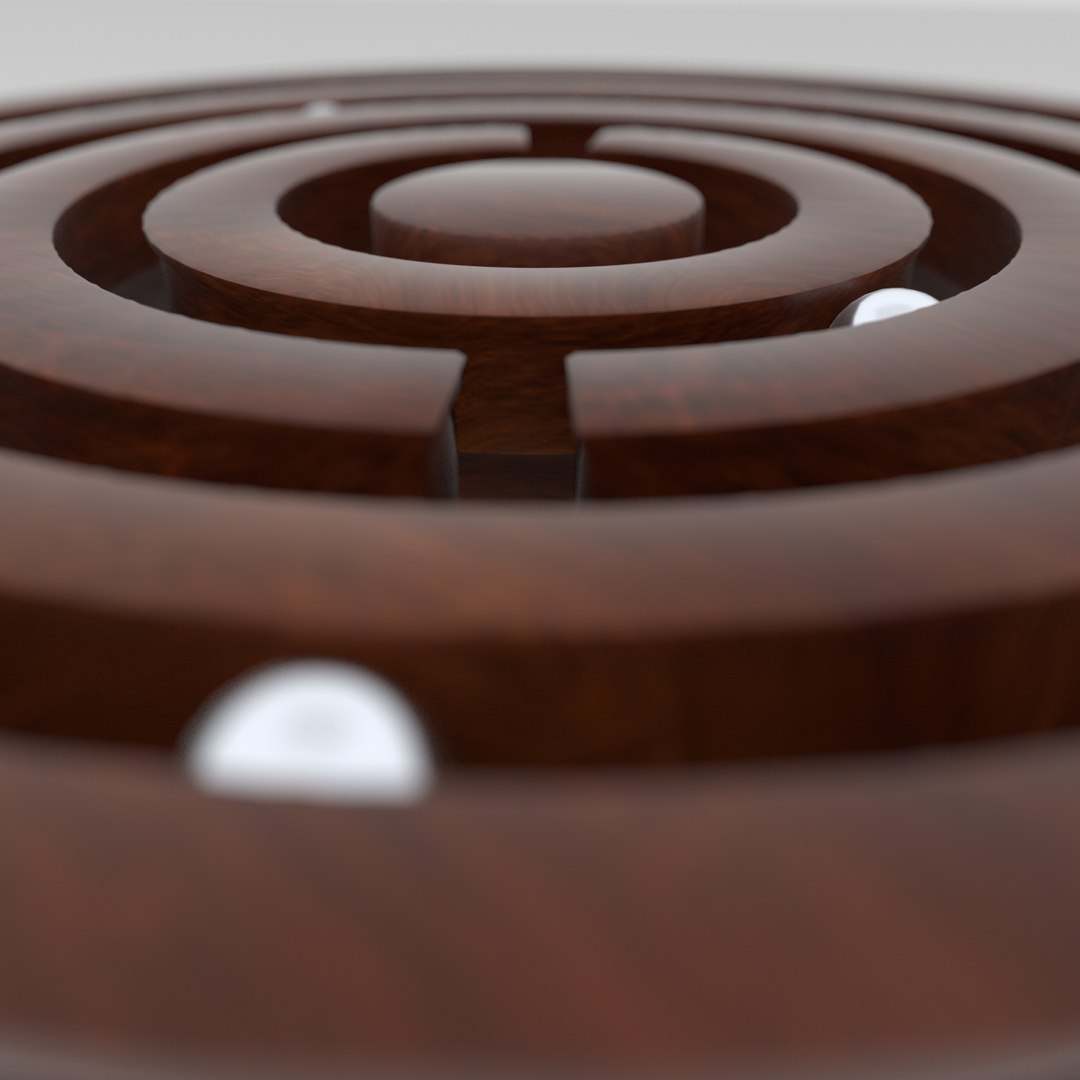 wooden maze 3d model