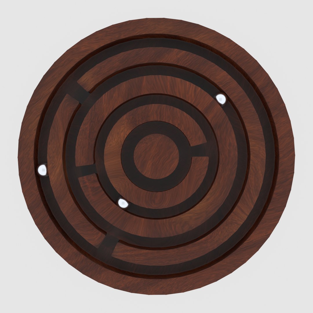 wooden maze 3d model