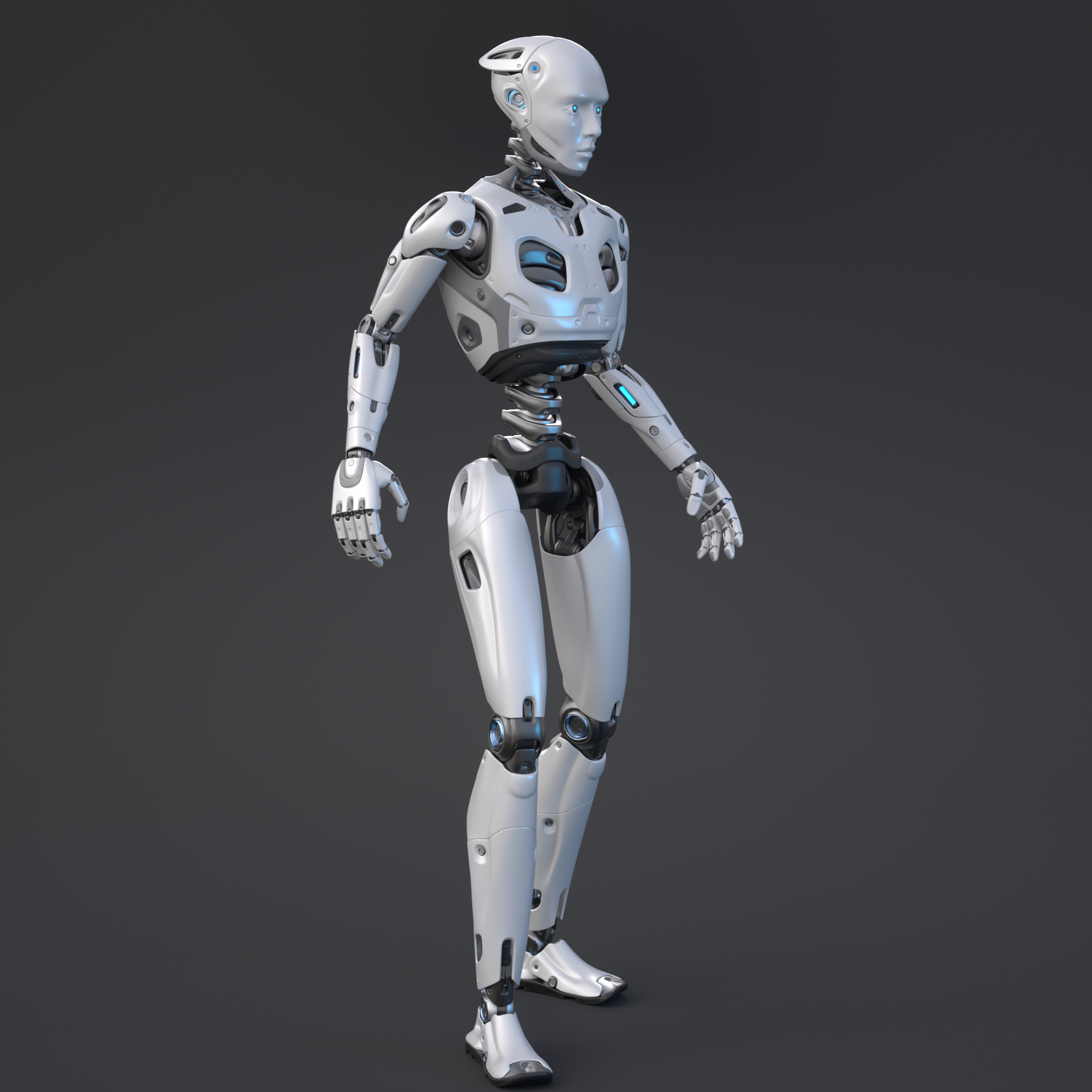 modelo 3d robot androide cibernético - TurboSquid 1987883