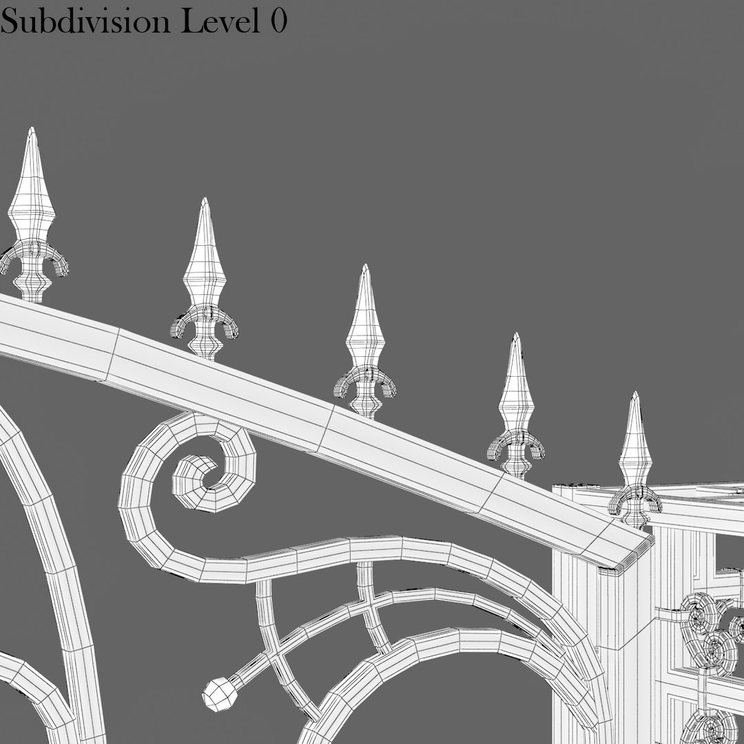 gate patterns 3d model