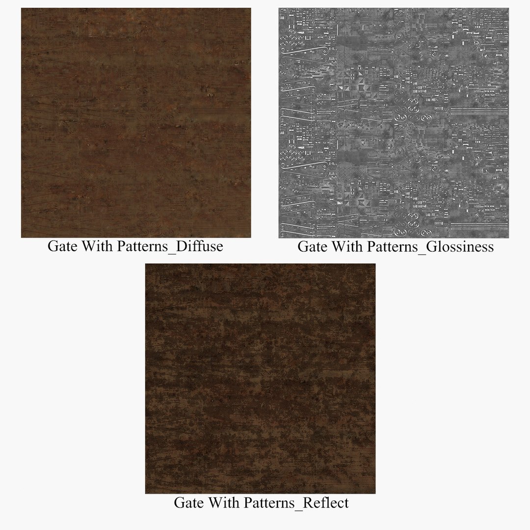 gate patterns 3d model