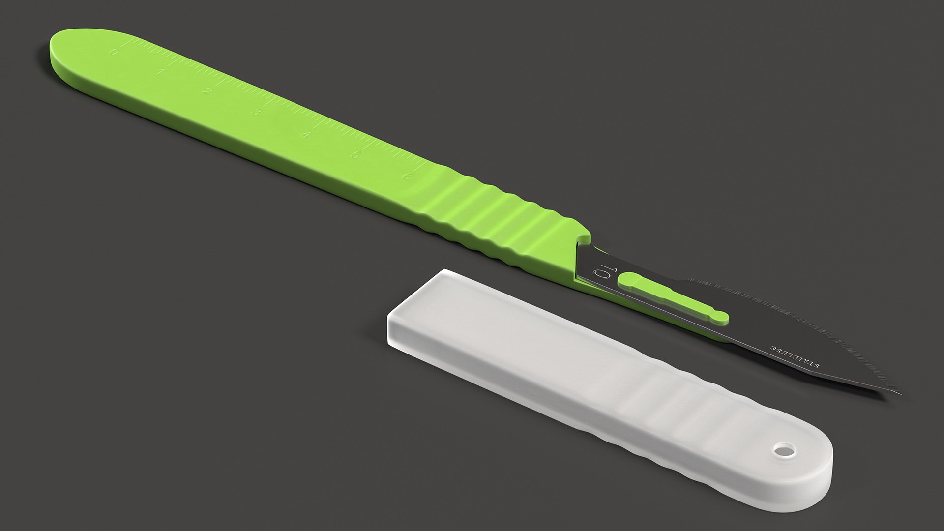 Cynamed Disposable Scalpel With Cap 3D - TurboSquid 1981815