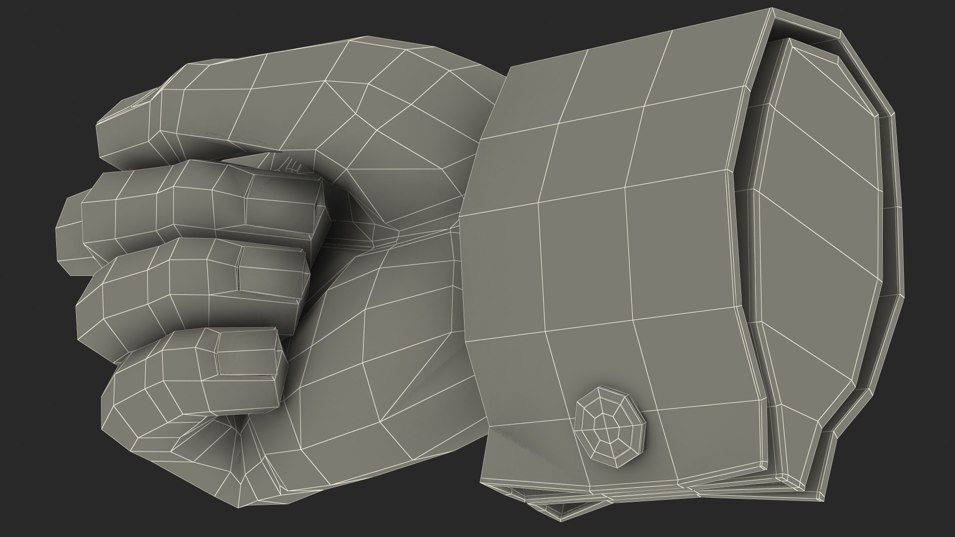 3D cartoon man hand pointing - TurboSquid 1516123