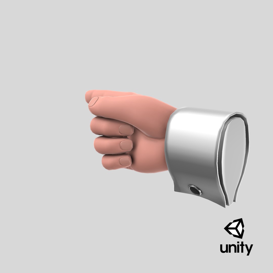 3D cartoon man hand pointing - TurboSquid 1516123